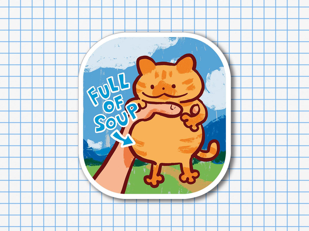 On My Puter Cat Sticker – AlienInAJar