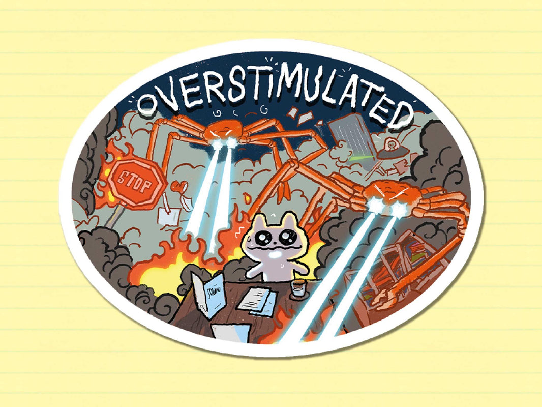 On My Puter Cat Sticker – AlienInAJar