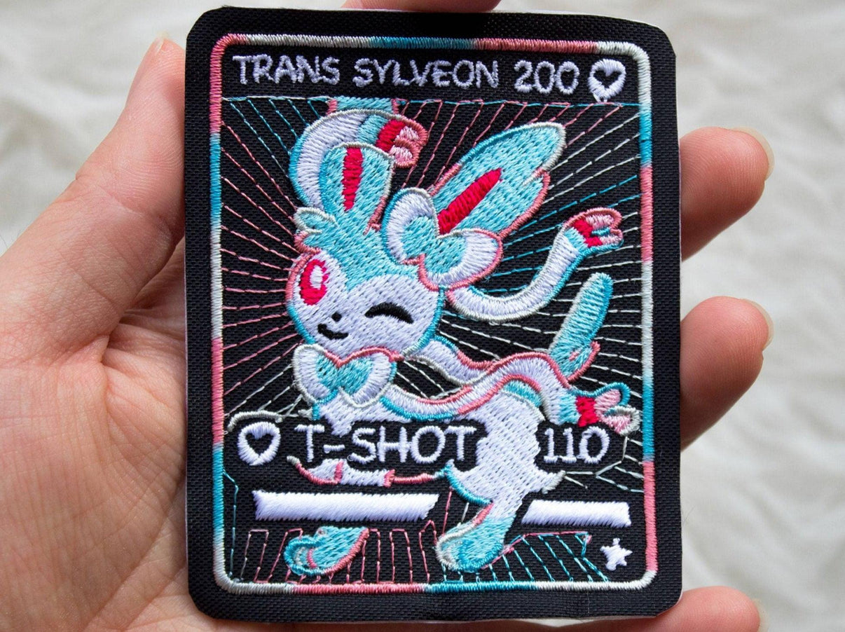 Trans SyIveon Card Sew-On Patch – AlienInAJar